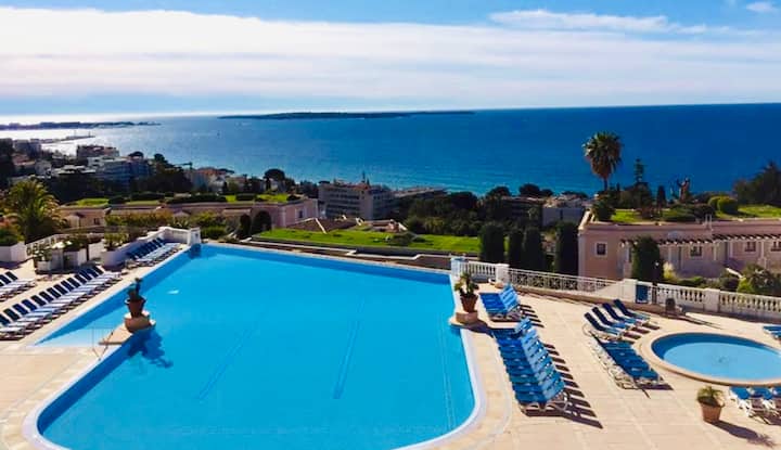 Studio + Cabine, Piscine, Parking, 4 Personnes - Cannes