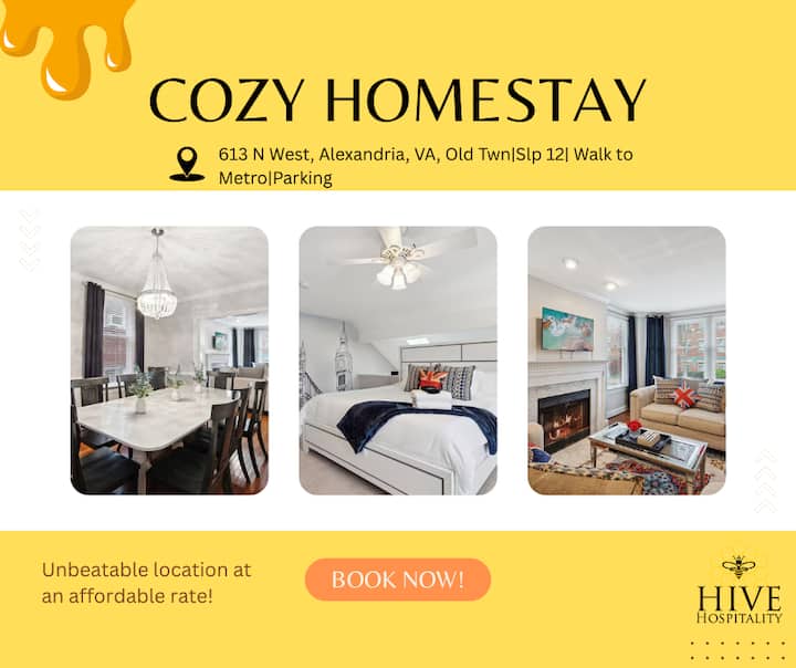 Old Twn|slp 12| Walk To Metro|parking - Alexandria, VA