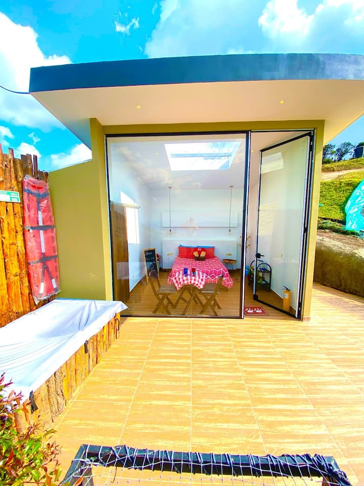 Glamping Guatavita Tiny House  Con Jacuzzi - Guatavita