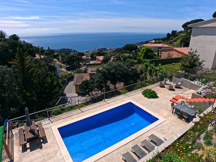 Villa 8 Pers Piscine Et Vue Mer A 3km De La Plage - Blanes