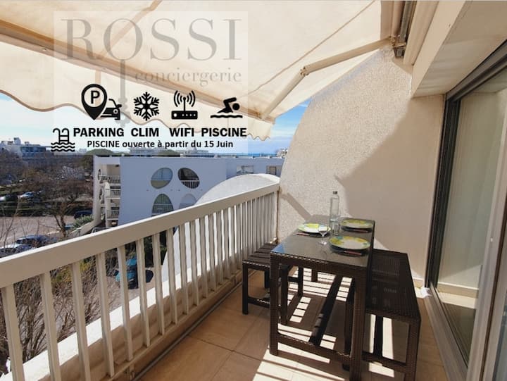 Port Jo Avec Garage | Clim | Wifi | Piscine - La Grande-Motte