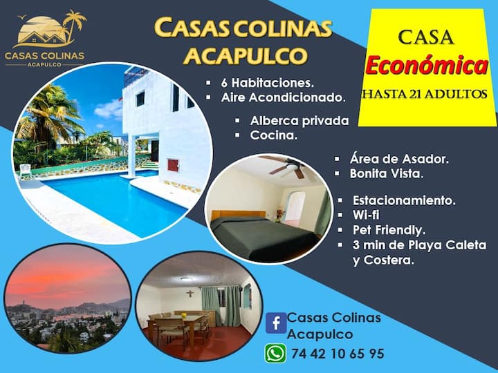 Bonita Casa Con Alberca, Excelente Vista. - Acapulco