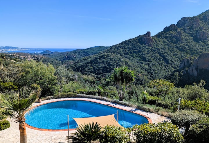 Villa Vue Mer Cannes, Piscine, Tennis - Fréjus
