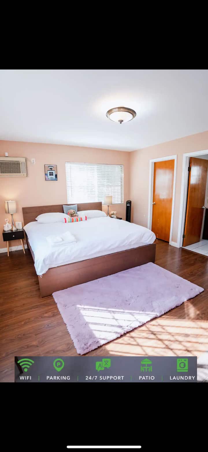 Private Entrance/bathroom Free Parking King Bed - Monterey Park, CA