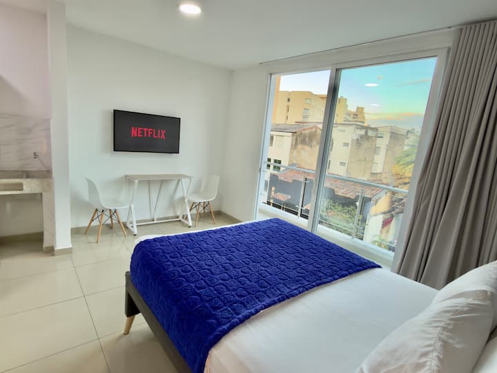 Studio Balcón Aire Netflix Zona Gastronómica 403 - Cali