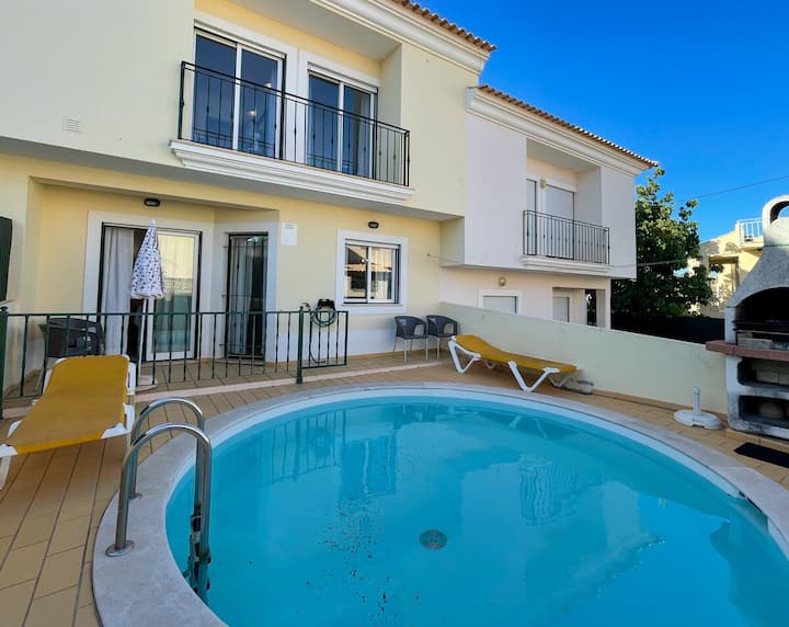 Moradia T3 ÁGuia Marina, Com Piscina E Bbq - Albufeira
