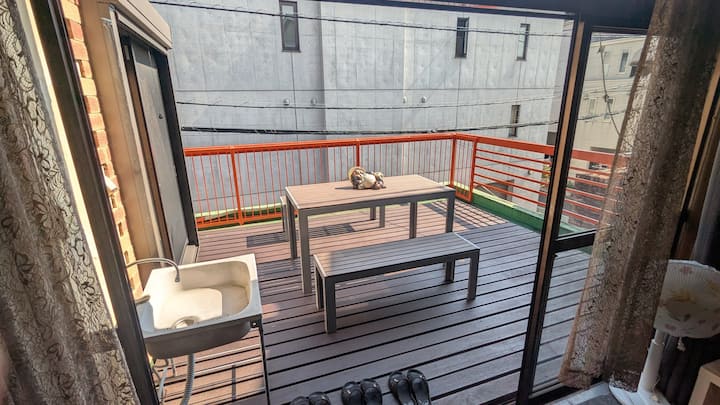 Near Shinjuku! Bigbalcony New!powerful Clothdryer~ - Harajuku