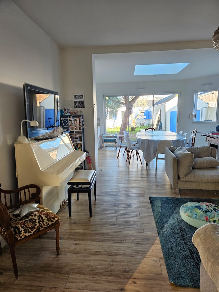 Deux Maisons, Jardin Et Cabine Sur La Plage Batz - Batz-sur-Mer