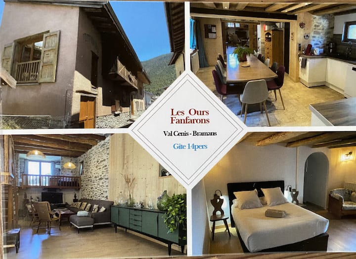 Gîte 14 Pers Lesoursfanfarons Spacieux Chaleureux - Val-Cenis