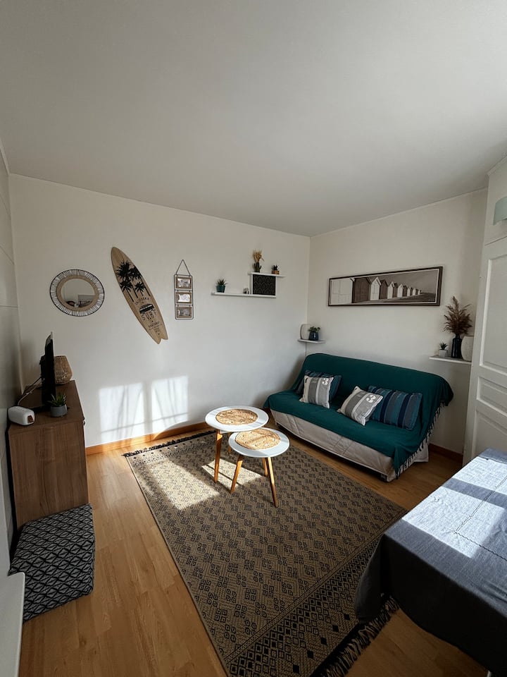 Studio Cosy Dans Résidence Normande Front De Mer - Plage de Langrune-sur-Mer
