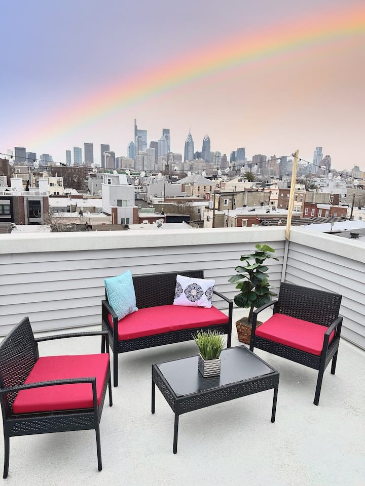 City Views Roof Deck 4b/4b -10 Mins To City Centre - Philadelphia, PA