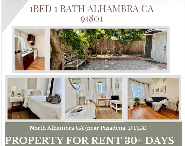 Cozy Quiet 1br Backhouse | Near Pasadena Dtla - Monterey Park, CA