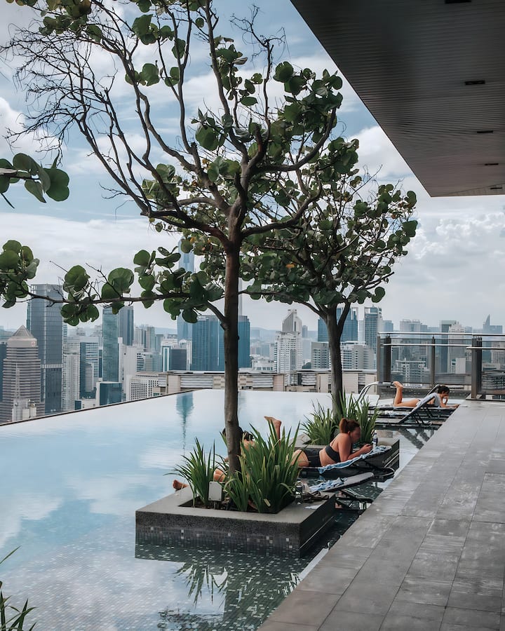 Cozy Deluxe King@expressionz W/ Klcc Night Skyline - Setapak