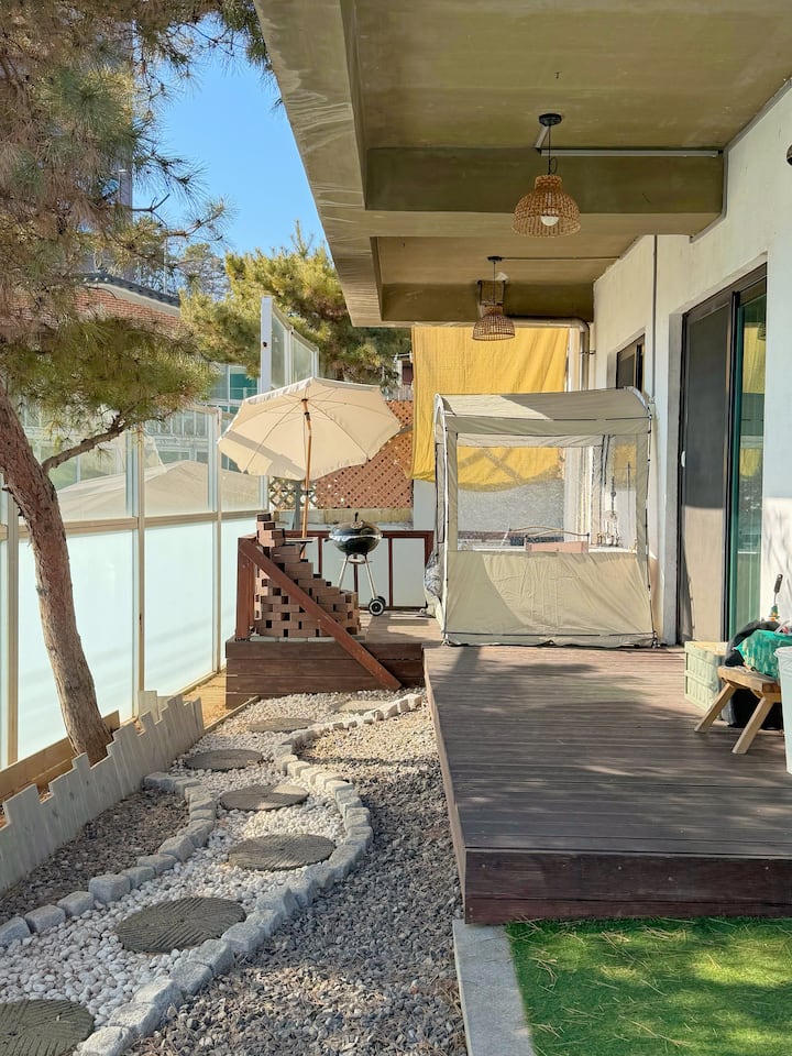 [평일할인] Masil아랫집_프라이빗 마당 /불멍•바베큐/헤이리 5분/고양종합운동장 20분 - 산남동