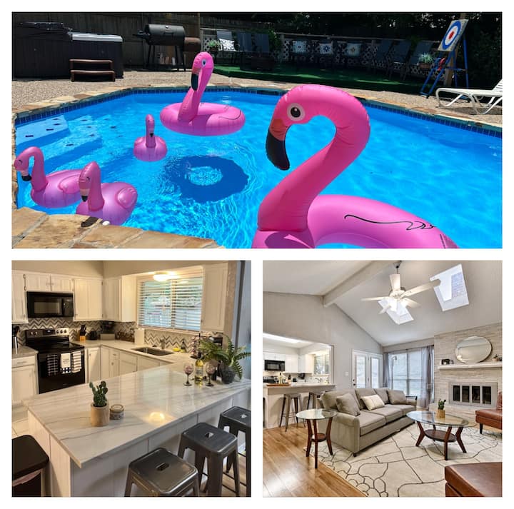Hot Tub, Game Room, Swimming Pool, King Bed! - Bedford, TX
