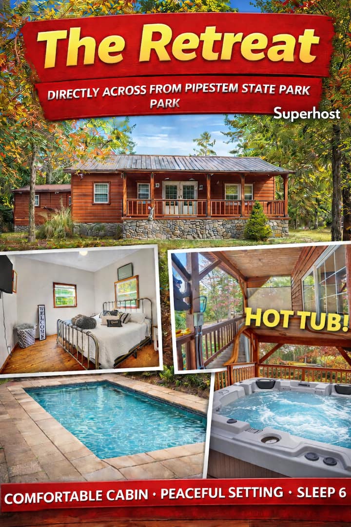 The Retreat At Rock Ridge/hottub / Pet Friendly/ - Brush Creek Falls, Athens