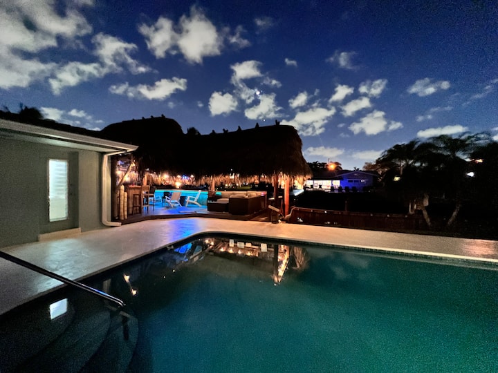 Waterfront Tropical Oasis 3bedroom Pool & Tikibar - Fort Lauderdale