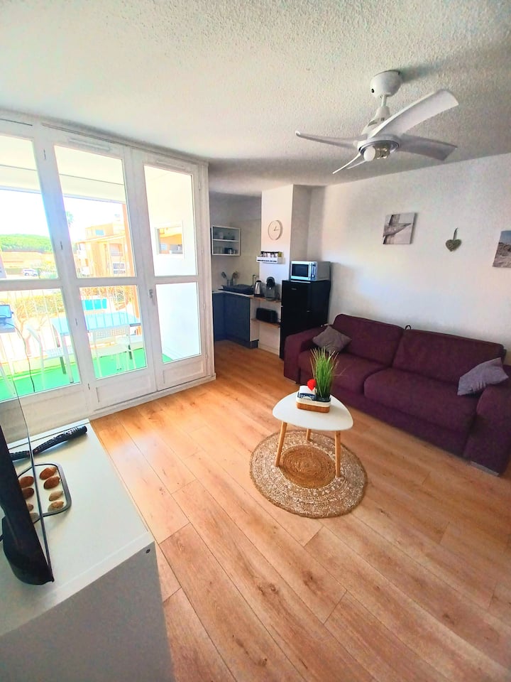 Studio Cabine 4 Pers, Pkg Priv, Proche Ile Loisirs - Agde