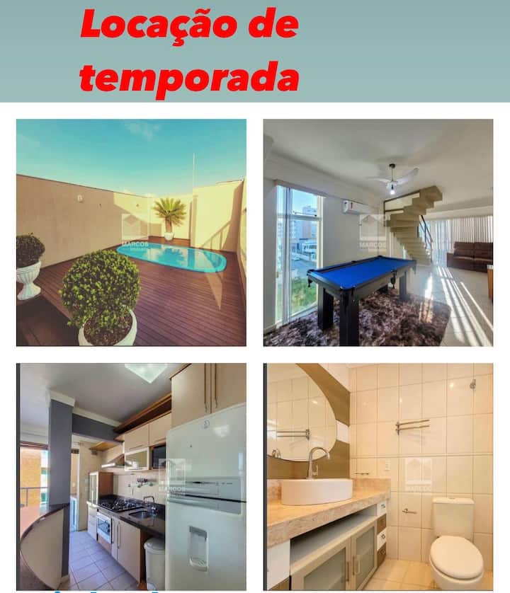 Linda Cobertura Com Piscina! - Bombinhas