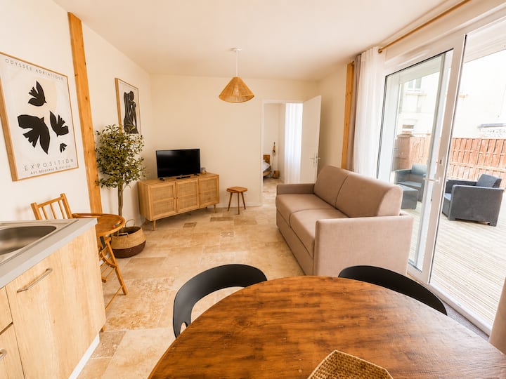 Nicole - Bel Appart 4 Pers Avec Grande Terrasse - Fort-Mahon-Plage