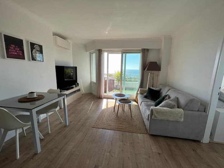 2p Vue Mer+ Parking Proche Mc - Roquebrune-Cap-Martin