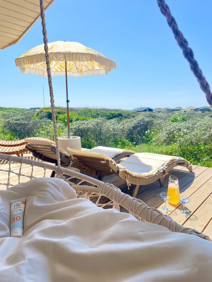 Skønt Strandhus Med Sauna 80 Meter Fra Stranden - Denmark