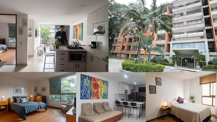 Appartement Cosy Avec Vue Sur Parc Naturel - Medellín