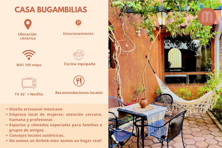 Casa Bugambilia · Amplia + Parking | Céntrica - Oaxaca