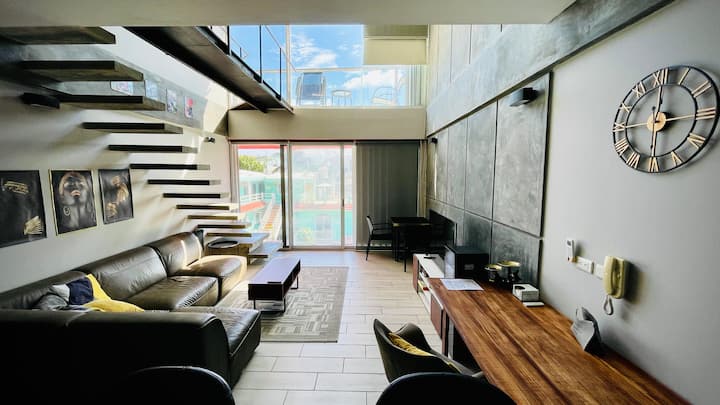 Stylish 1 Bed Loft With Pool & Prime Pdc Location - Playa del Carmen