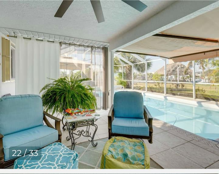 Salt Pool, (Heated Winter) 3 Bedrooms 2 Baths - Port Charlotte, FL