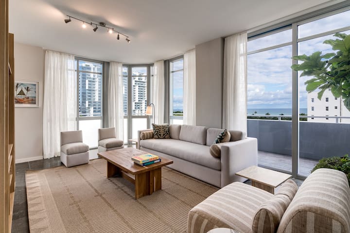 3br Penthouse | Rooftop Terrace & Ocean Views - Miami Beach, FL