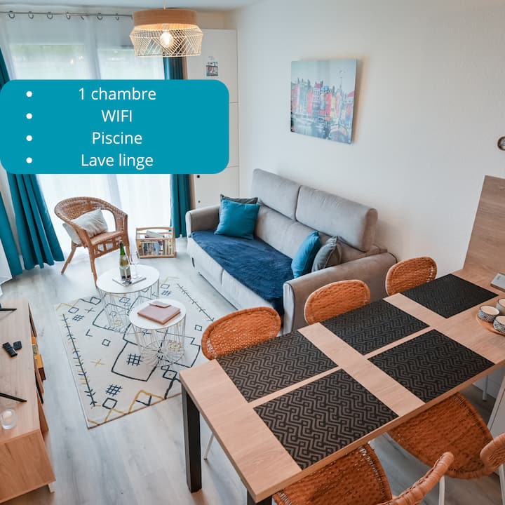 Escapade 4 Pers. Avec Piscine à 5 Min D'honfleur - Plage de Pennedepie