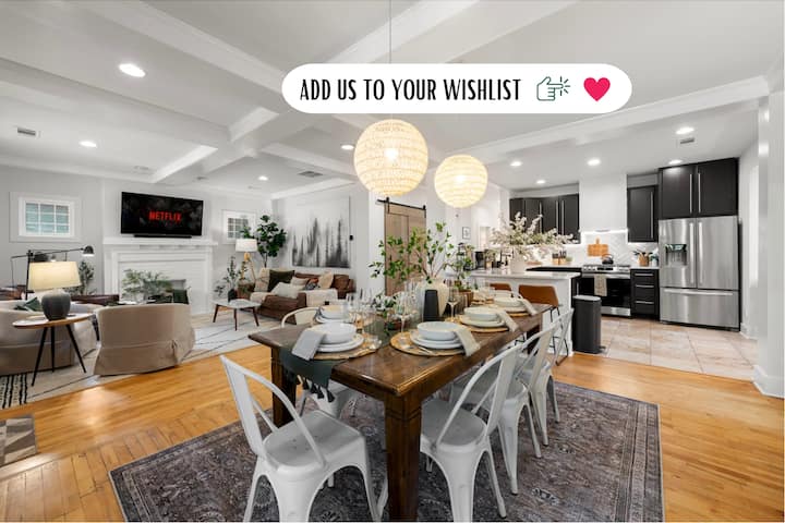 New! Designer 5br Lux Retreat + Chef’s Kitchen - Atlanta
