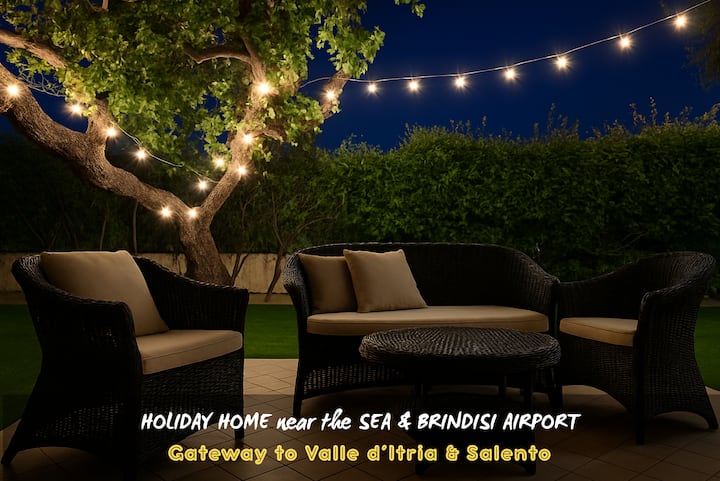 [Sea And Airport 5 Minutes Away] Villa With Garden - Brindisi