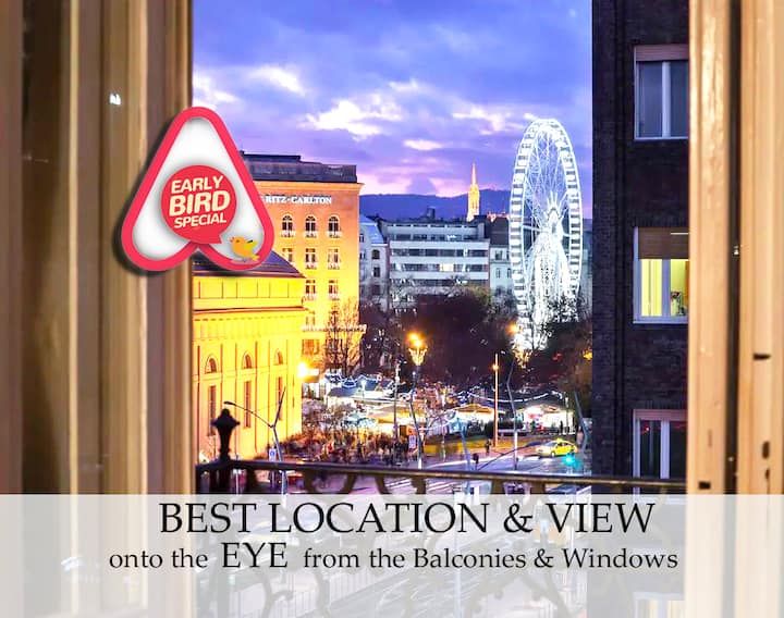 Centre-ville, Vue Panoramique, 3 Chambres +Ac+wifi - Budapest