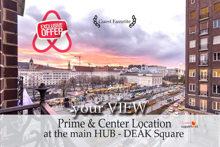 Centre @ Danube : Appt 2 Ch, Clim & Wifi - Budapeszt