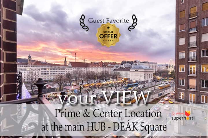 Centre-ville, Vue Panoramique, 3 Chambres +Ac+wifi - Budapest