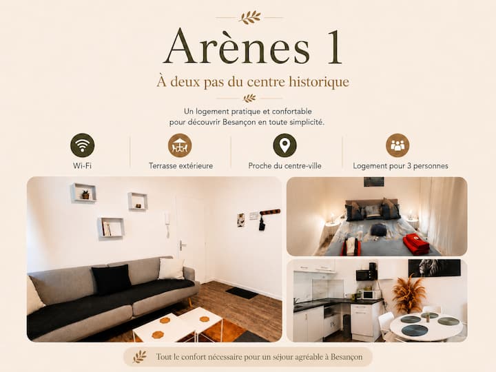 Arènes 1,  à Deux Pas Du Centre Historique - Besançon