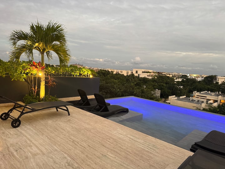Private Rooftop Plunge Pool, Walk To Restaurants - Tulum