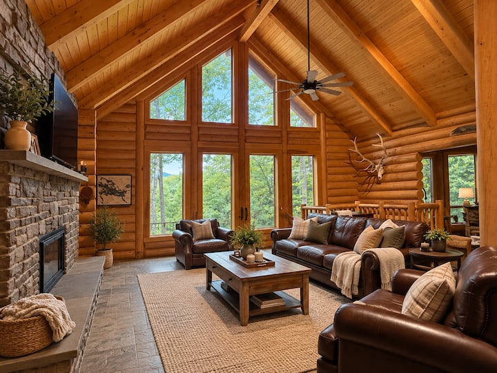 Spacious Log Cabin Retreat | Featured On Hgtv - Laconia, NH