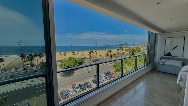 Frente Mar Em Copacabana Av Atlântica 9 Pessoas - 