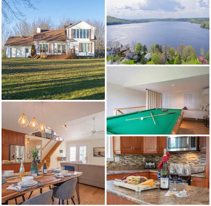 Bia-cap Au Sud (Spa, Billard,plage Privée,kayaks) - Quebec