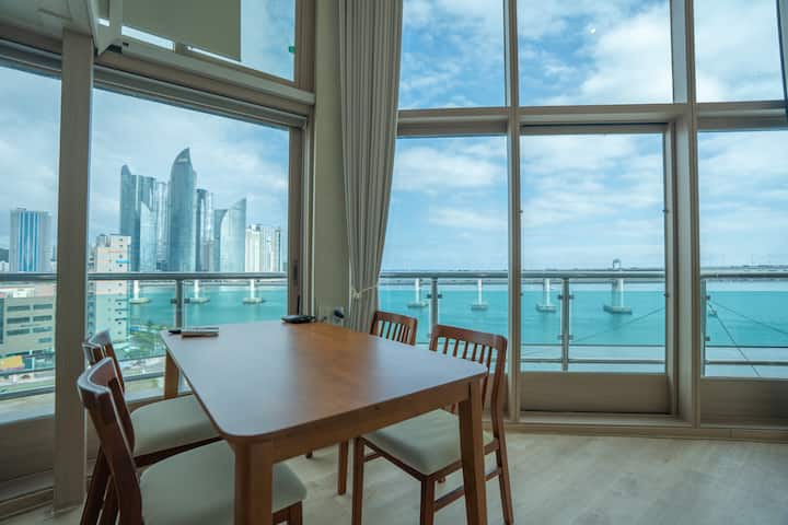 [루미나더마루]O신규오픈o복층 O오션뷰o오픈테라스o광안대교o광안리o - Busan