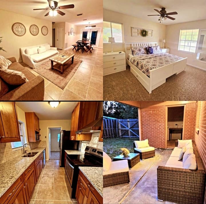 Fatima’s Farmhouse: Sleeps8! 4bd/2bth/prvt Office - Jacksonville