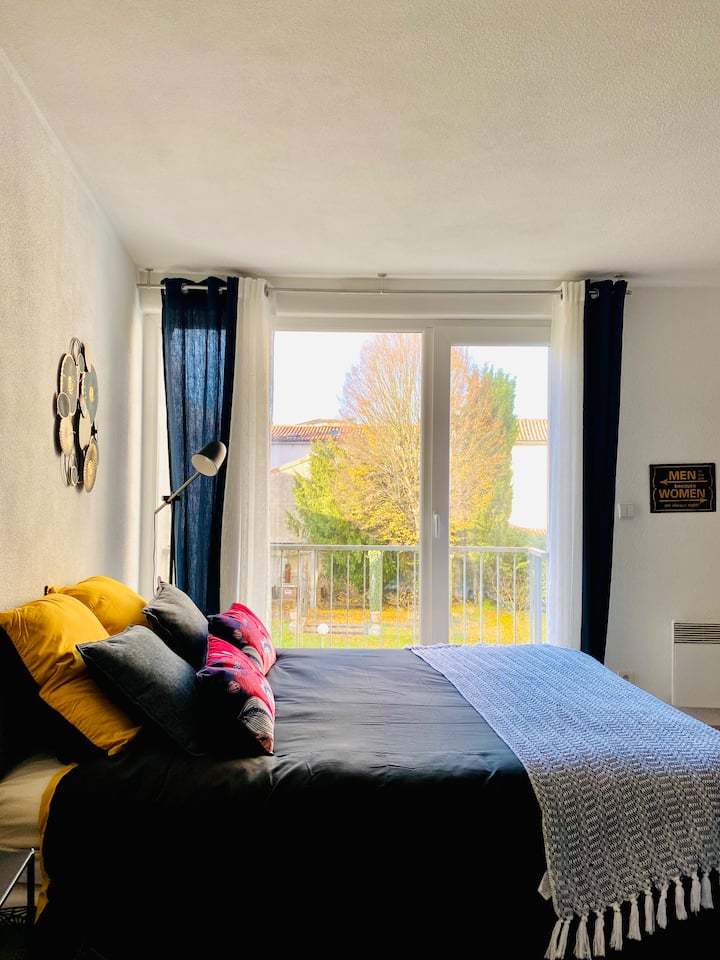 Balcon Vue Jardin Centre Calme Fibre Parking - Angoulême