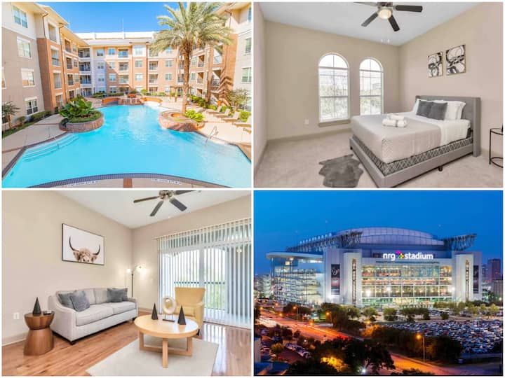 1bed/pool/gym/nrgstadium/med Center/free Parking - Houston, TX