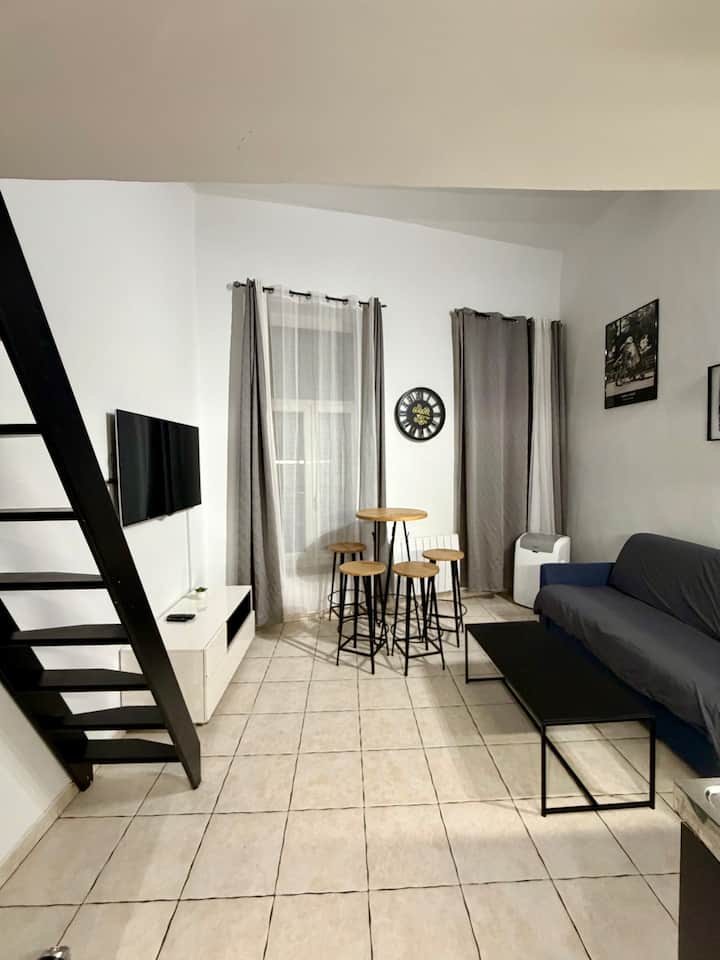 Studio Mezanine Climatisé 5min Vieux Port - Marseille