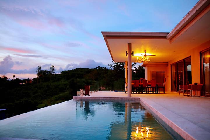 Art Space Sunset Seaview 3 Bedrooms Pool Villa - Ko Samui