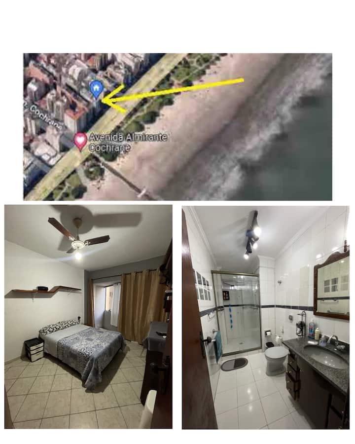 Mar Vista (Até 4 Pessoas, Todo P/ Você) C/garagem - Santos