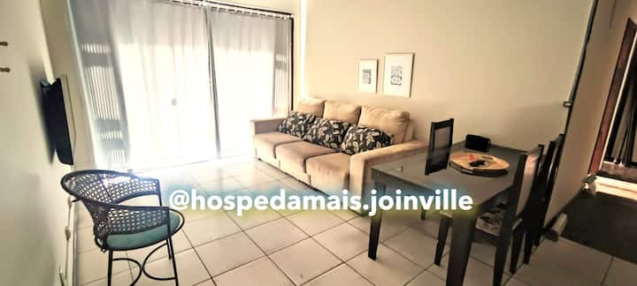 Apto Em Condomínio Próx. Centro, Wi-fi, Completo - Joinville